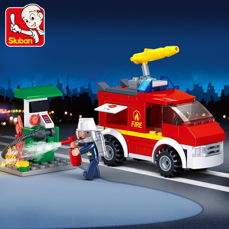 Xiaolu 0623 Fire Fire Truck Assembly Model Compatible Lego | BeeCost