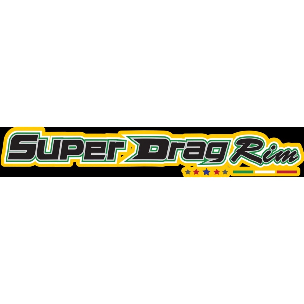 2pcs Super Drag Rim logo vinyl sticker waterproof laminated sticker ...
