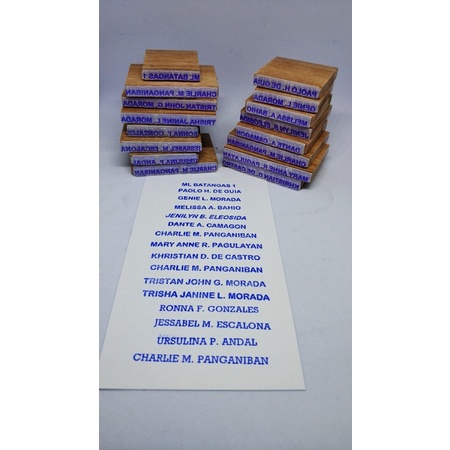 CUSTOMIZED RUBBER STAMP | Shopee Philippines