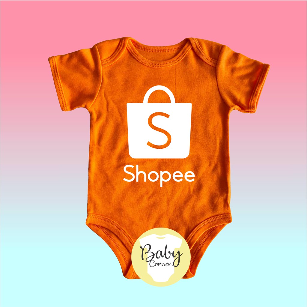 Customized Shop logo print ( statement onesie / baby onesie ) | Shopee ...