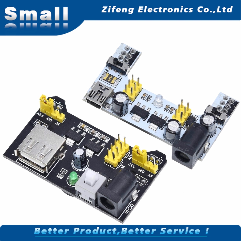 MB102 Solderless Breadboard Power Supply Module for Arduino Nano 3.3V ...