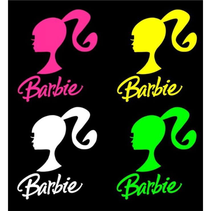 Barbie Sticker design for Rear Car Windshield and Motorcycles with free ...