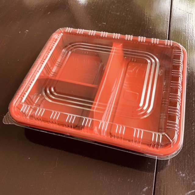 Bento Box Red 2,3,4 Division With Lids 50pcs/pack | Shopee Philippines