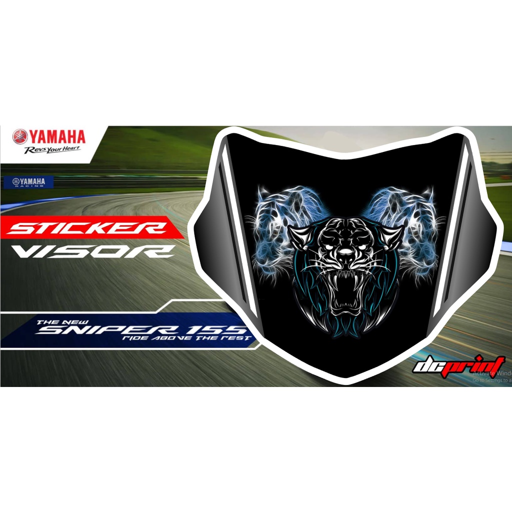 Sniper 155 Decals Yamaha (VISOR STICKER) | Shopee Philippines