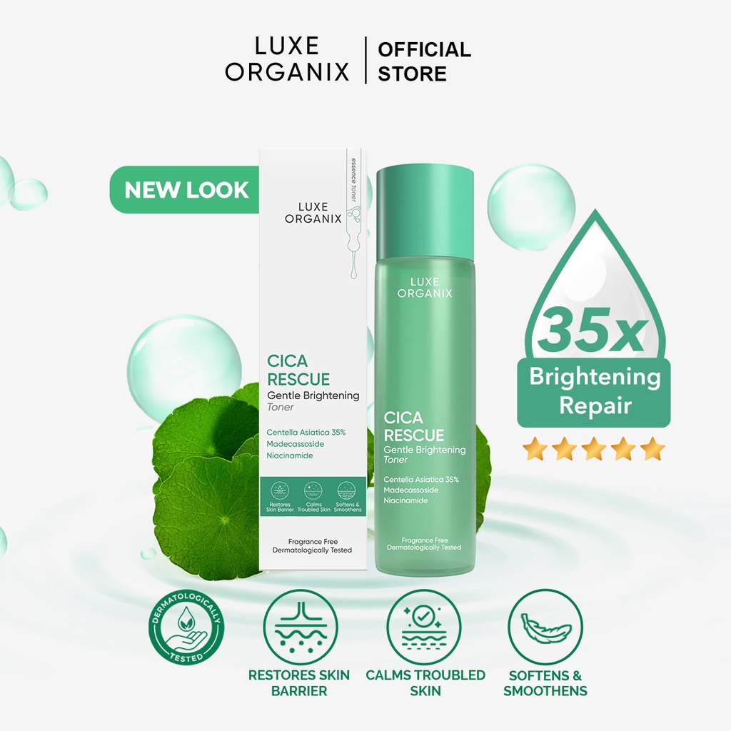 Luxe Organix Cica Rescue Gentle Brightening Toner 150ml | Shopee ...