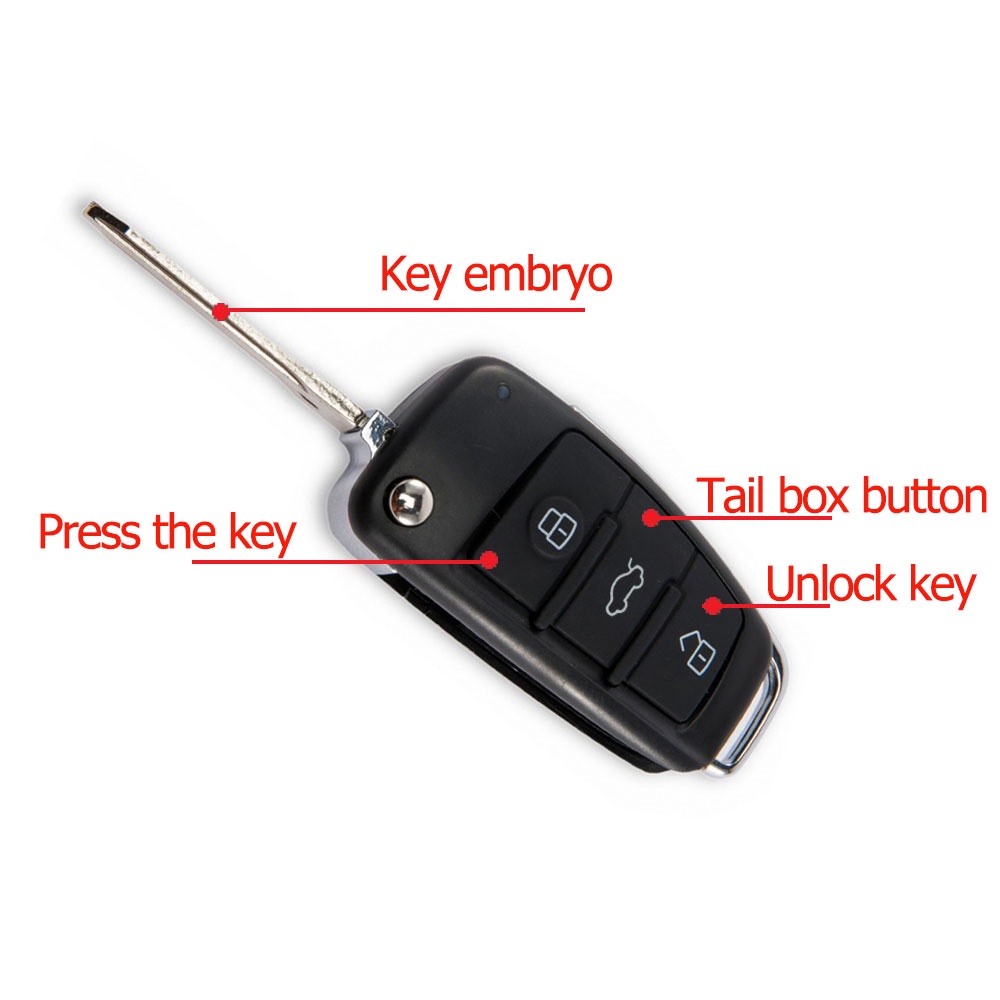 Car Central Lock Remote Control Key Keyless Entry System Anti-Theft 12V ...