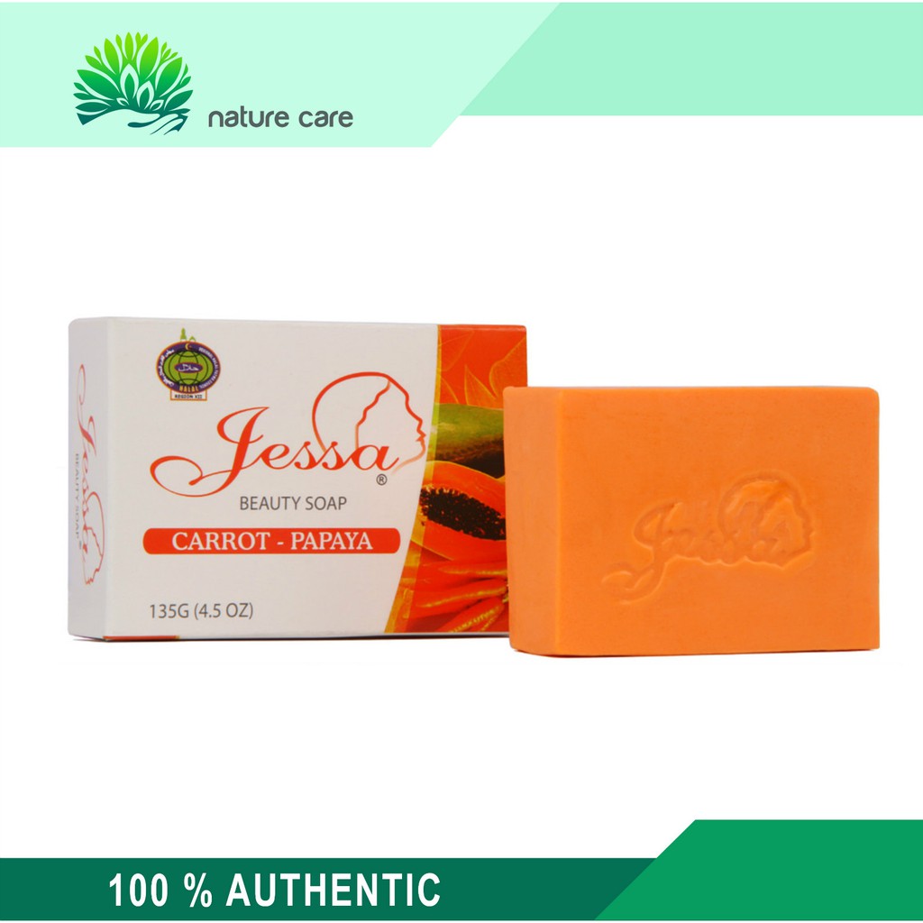 Jessa Herbal Carrot - Papaya Beauty Soap 135g | Shopee Philippines