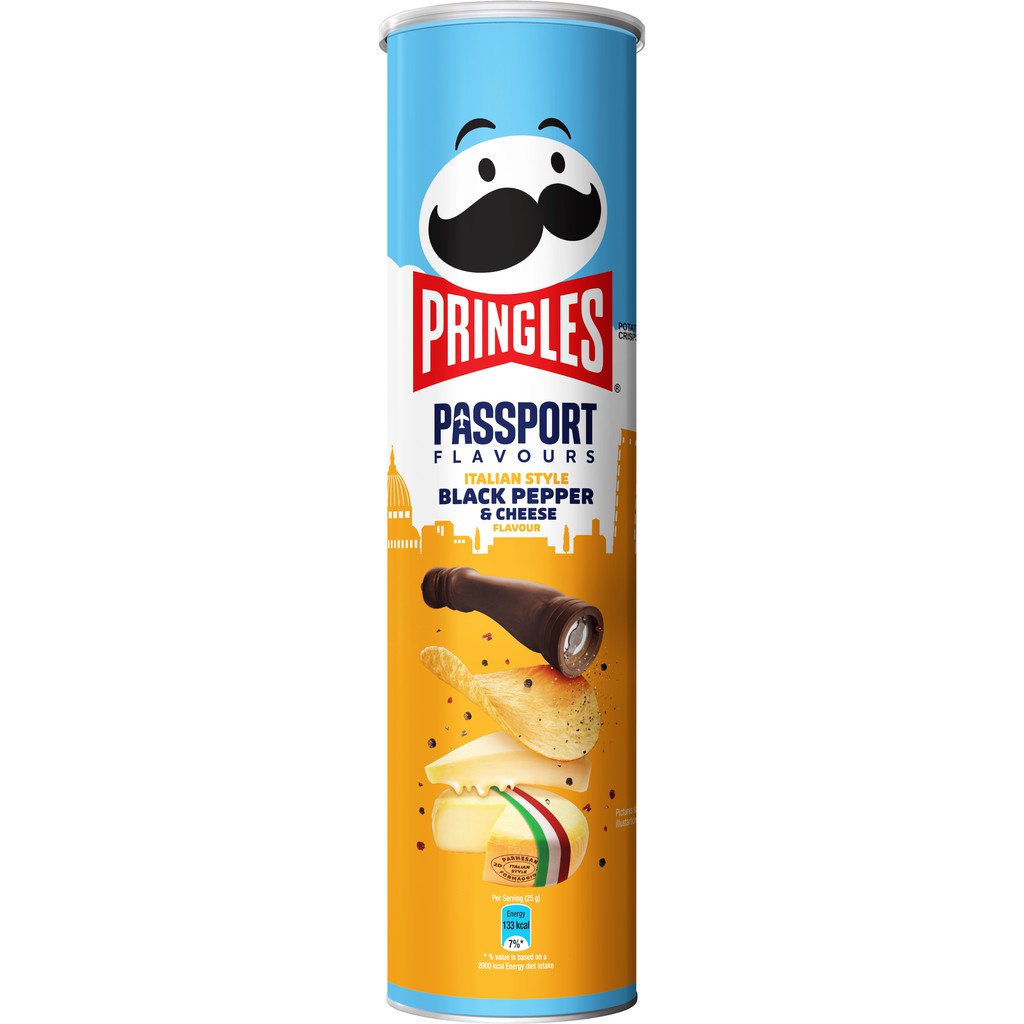 Pringles Italian Style Black Pepper & Cheese 147g | Shopee Philippines