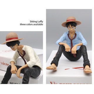 12cm Sitting Position Monkey D Luffy Figure One Piece action figure ...