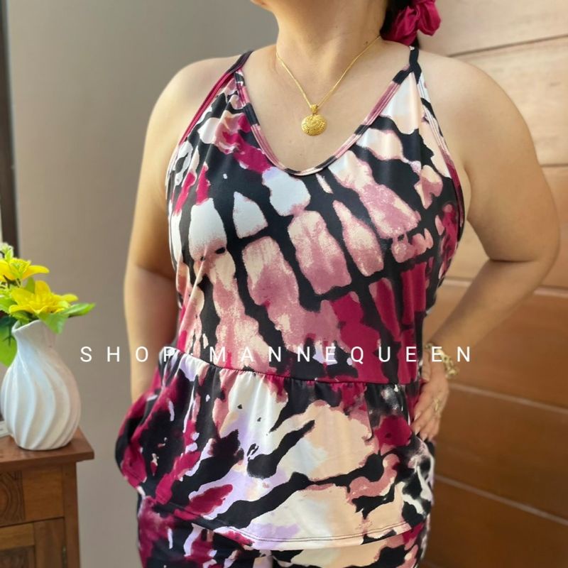 HALTER SLEEVELESS BLOUSE (PLUS SIZE) | Shopee Philippines