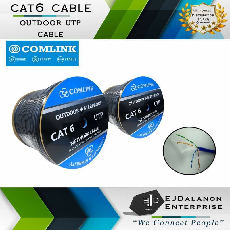 CAT6 OUTDOOR UTP CABLE 10meters WITH FREE RJ45 | Shopee Philippines