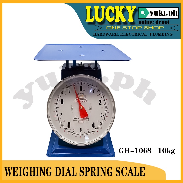 GH-1068 (10KG) FLAT WEIGHING SCALE DIAL SPRING SCALE (GOLDHORSE ...