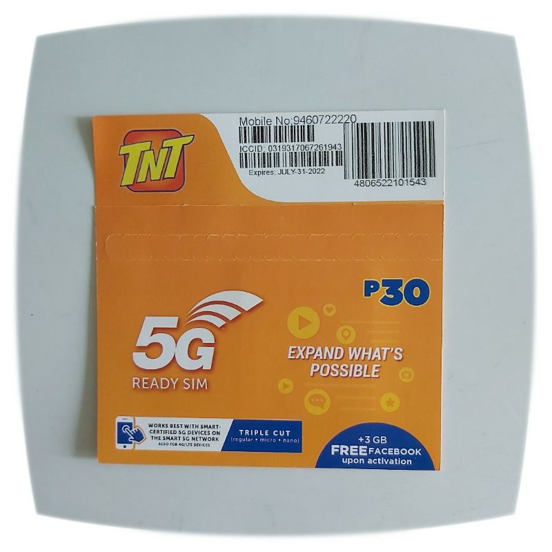 TNT sim 5G ready tricut wholesale retail | Shopee Philippines