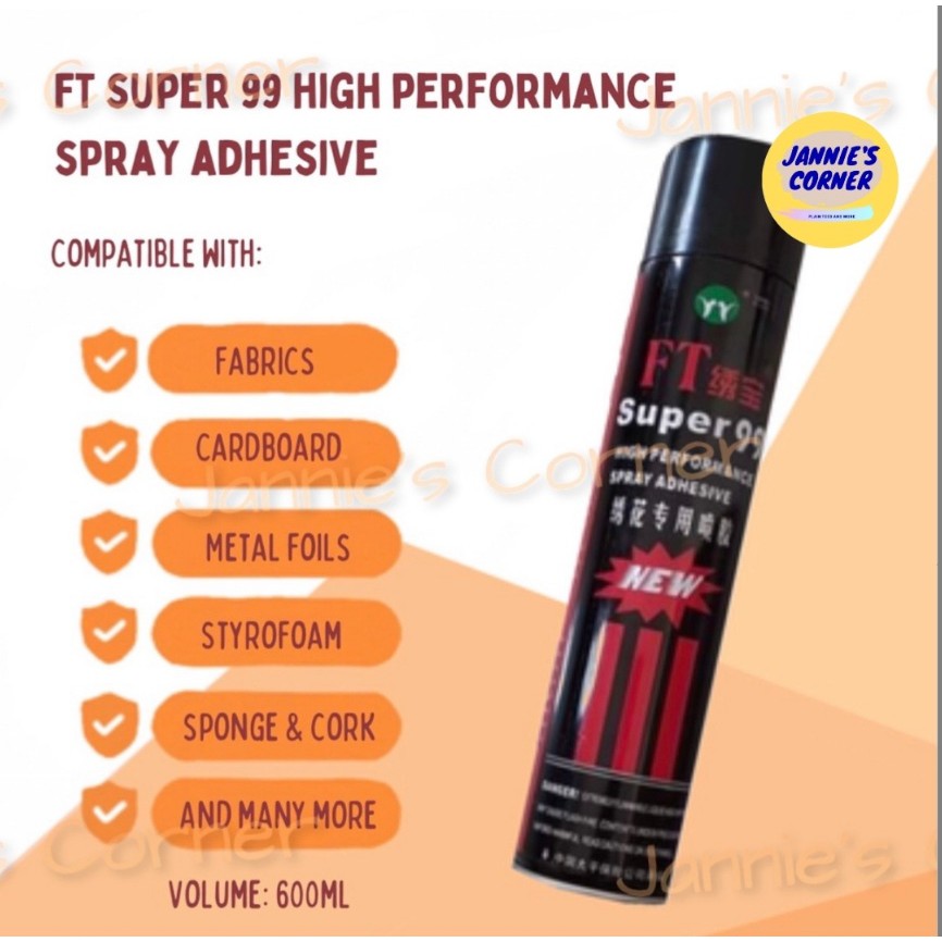 FT Super 99 Spray Adhesive / Multipurpose Adhesive Spray / Adhesive ...