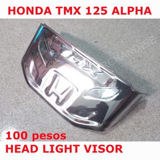 TMX 125 Alpha Ja Headlight Visor Stainless, Shorpet Per Piraso , NEW ...