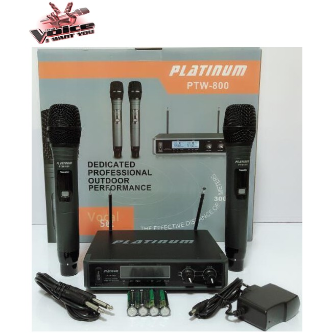 PLATINUM Wireless microphone PTW-800 | Shopee Philippines