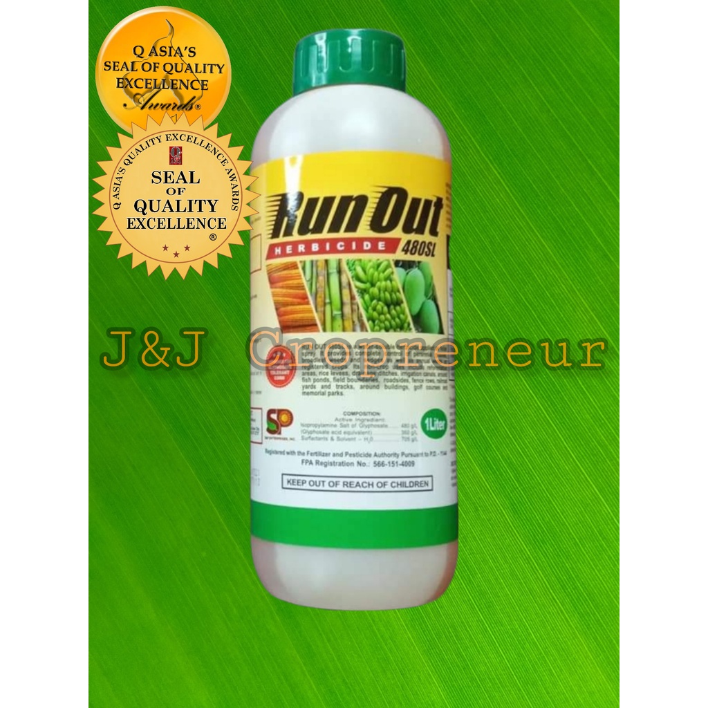 RUN OUT HERBICIDE GLYPHOSATE 480SL (1 LITER) | Shopee Philippines