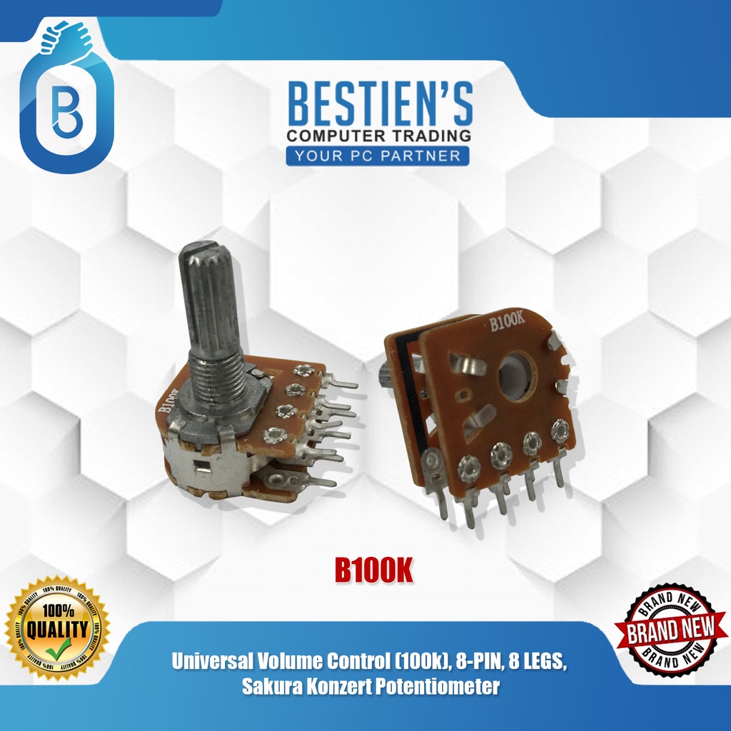 Universal Volume Control (100k), 8-PIN, 8 LEGS, Sakura Konzert ...