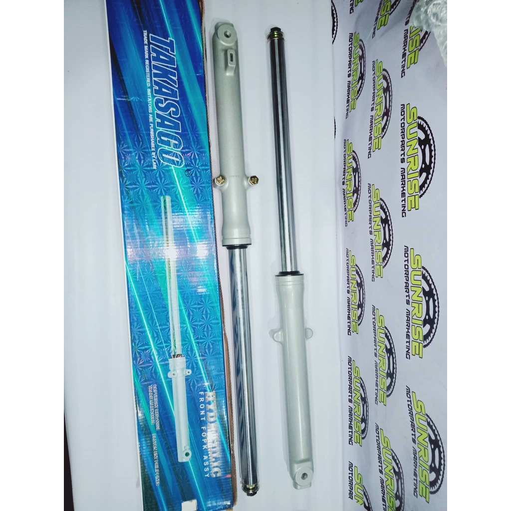 TAKASAGO BRAND FRONT FORK ASSEMBLY WITH TUBE SILVER FOR XRM125, CT100 ...