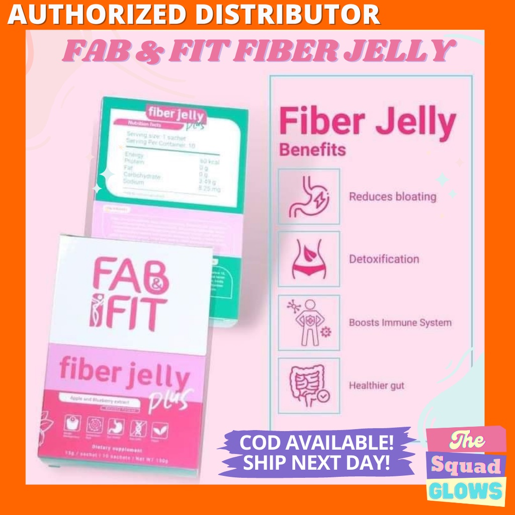 Fiber Jelly Plus by Fab & Fit Sexiness In a Sip 10 sachets per box 15g ...