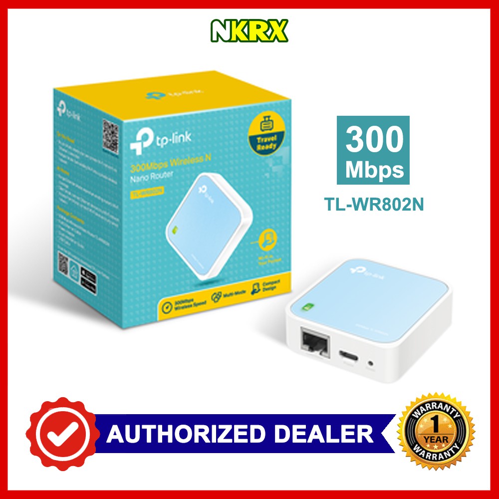TP-Link N300 Wireless N Nano Travel Pocket Router TL-WR802N | Shopee ...