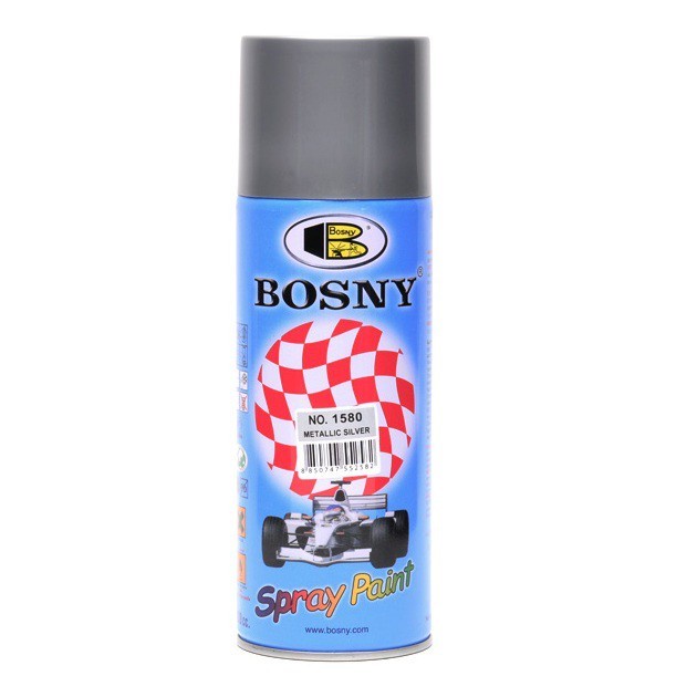 Bosny 1580 Metallic Silver : 100% Acrylic Spray Paint | Shopee Philippines