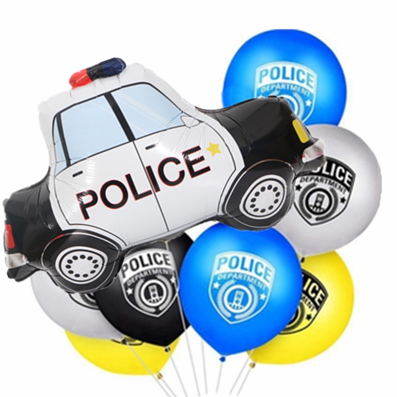 Police Party Supplies Police Balloon Bouquet Police Balloons Kids ...