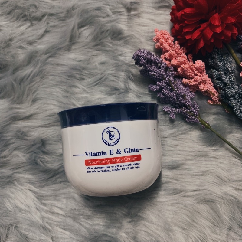 BELLA THREE VITAMIN E & GLUTA NOURISHING BODY CREAM 200ml | Shopee ...