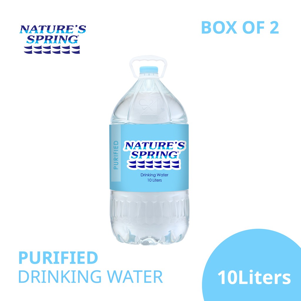 Nature's Spring Purified Water 10 Liters | Shopee Philippines