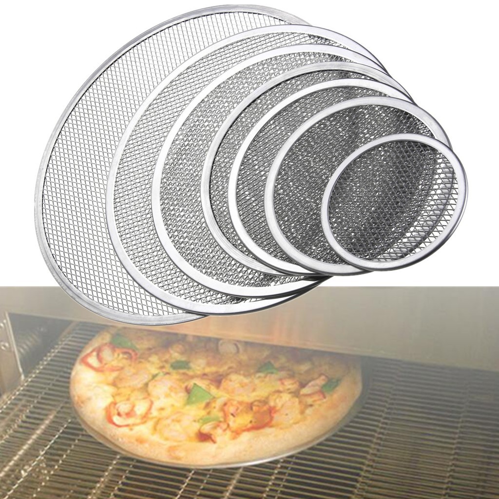 Aluminum Perforated Pizza Baking Pans Tosnail 4-Pack Pizza Screens - 10 ...
