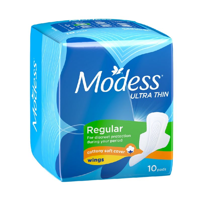 MODESS Cottony Soft Ultra Thin Regular Sanitary Napkin 10's | Shopee ...