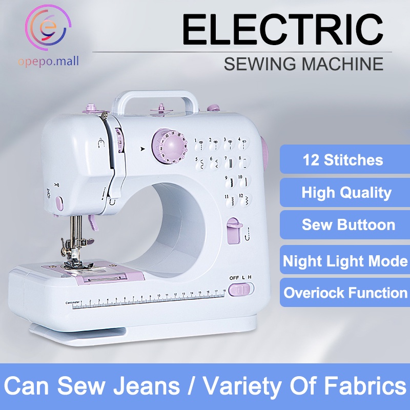 12 needle sewing machine mini multifunctional household electric sewing ...