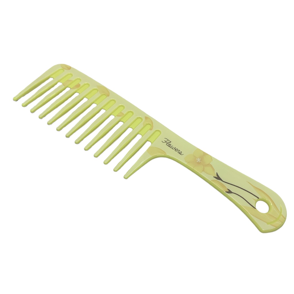 HAIRSTORY Big Wide Tooth Comb Floral Print | Shopee Philippines