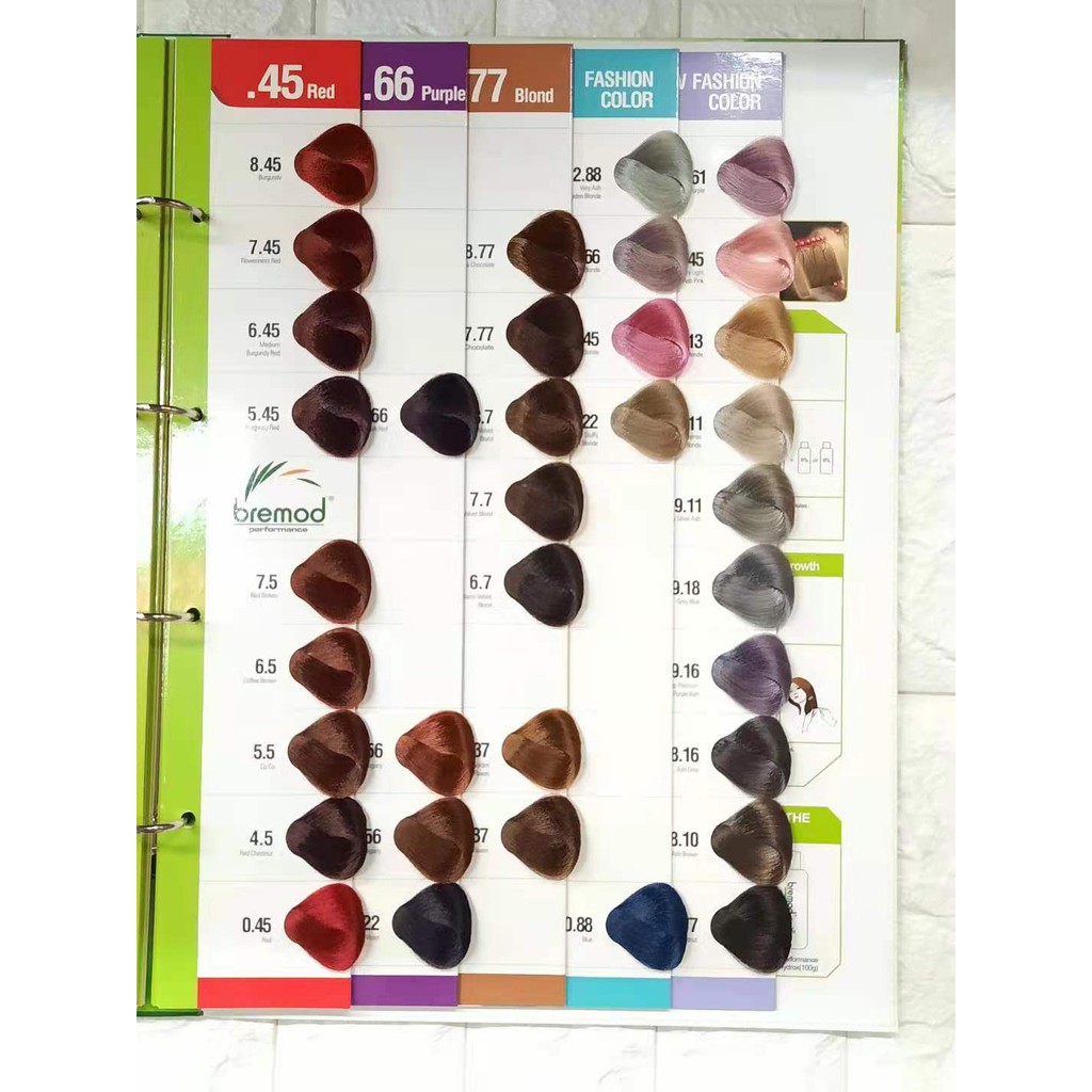 Bremod Colisi Hair Color Chart Updated and Complete Colors 2021 presyo ₱180