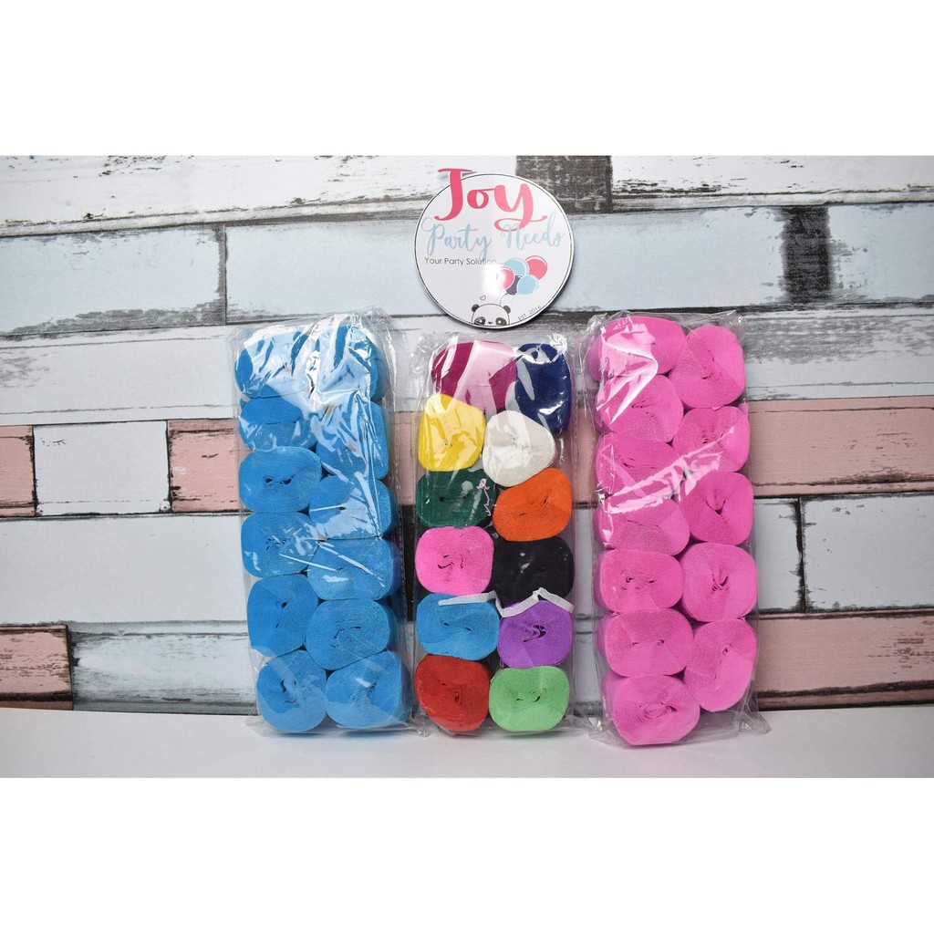 Crepe Paper (12 Rolls per pack) | Shopee Philippines