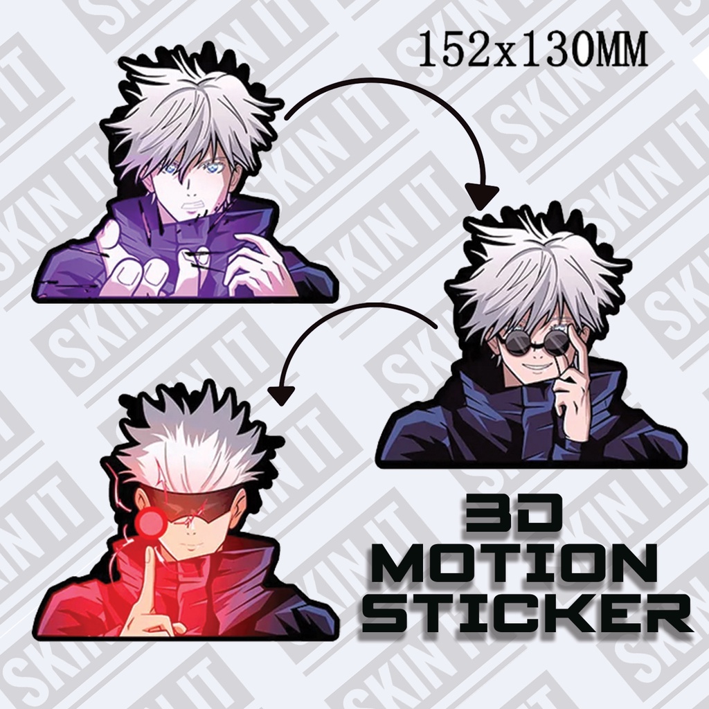3D Motion Sticker Peeker Satoru Gojo | Shopee Philippines