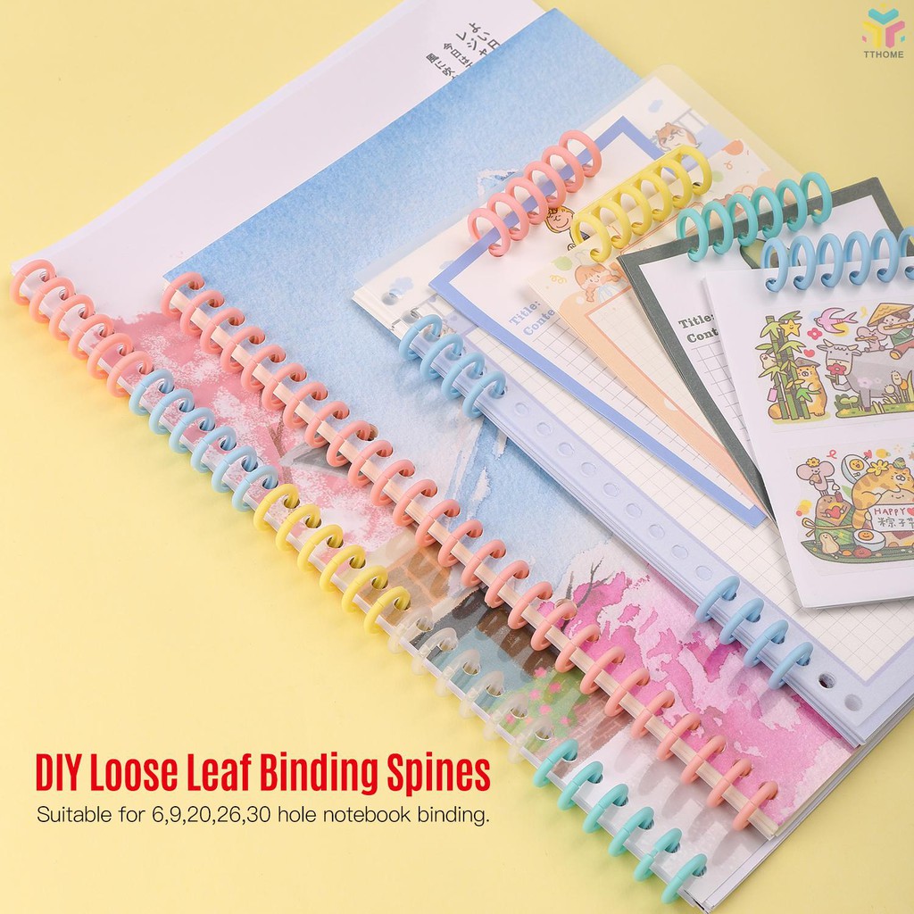 ۞☞IN STOCK KW-trio 10pcs 30-Holes Plastic Ring Binder ( for A4/B5/A5/A6 ...