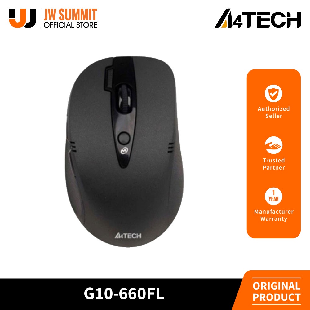 A4Tech G10-660FL 2.4G LaserPointer / TutorPen Wireless Mouse (Black ...