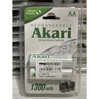 AKARI 1300mah / 2800mah Rechargeable Battery AA Original | Shopee ...