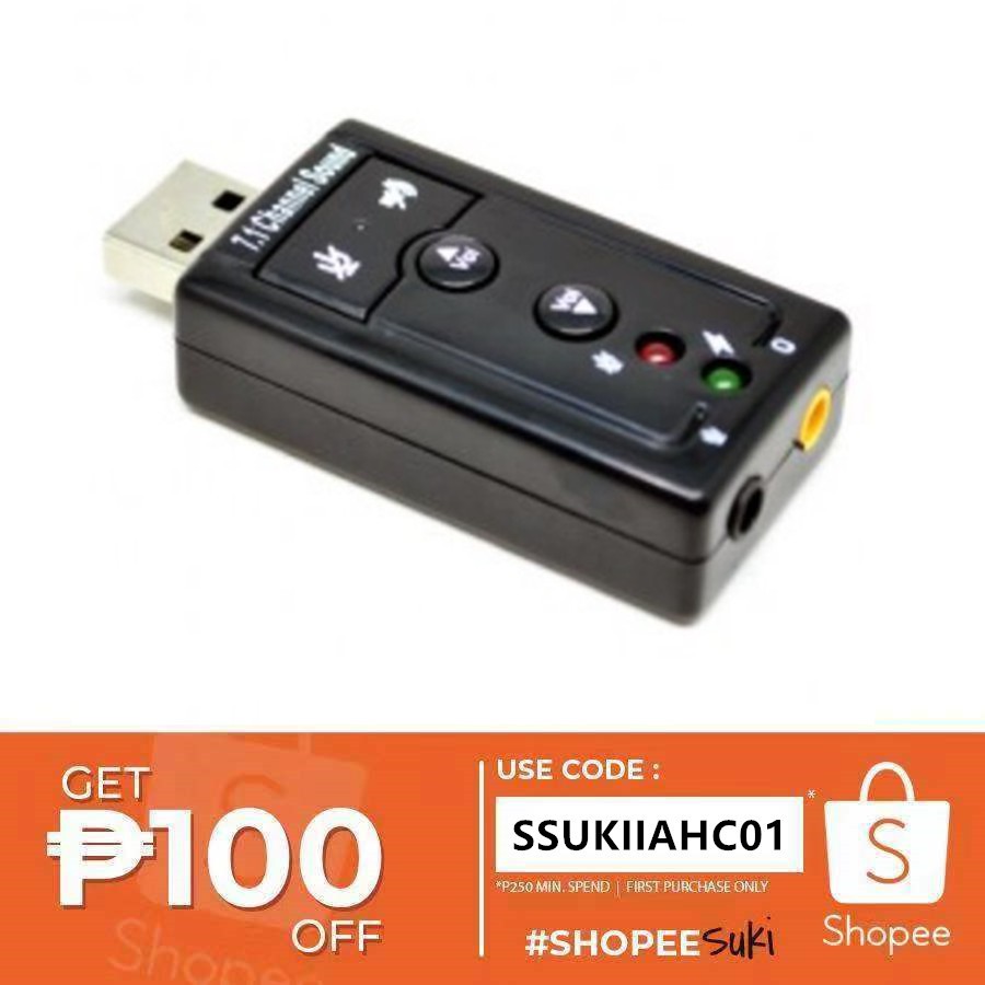 7.1 Channel USB External Sound Card Audio Adapter for PC | Shopee Philippines