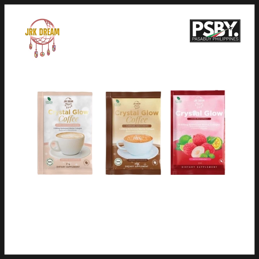 CRYSTAL GLOW Lychee/ Mocha/ Caramel Drink (PER SACHET) | Shopee Philippines
