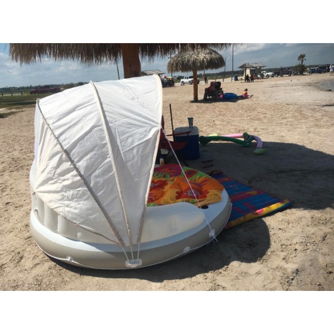 Canopy Island With Sun Shade Swimming Pool Canopy Island Inflatable ...