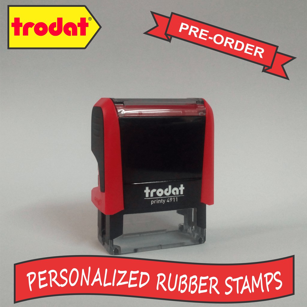 Self inking Trodat Stamp Customized Rubber Stamp | Shopee Philippines