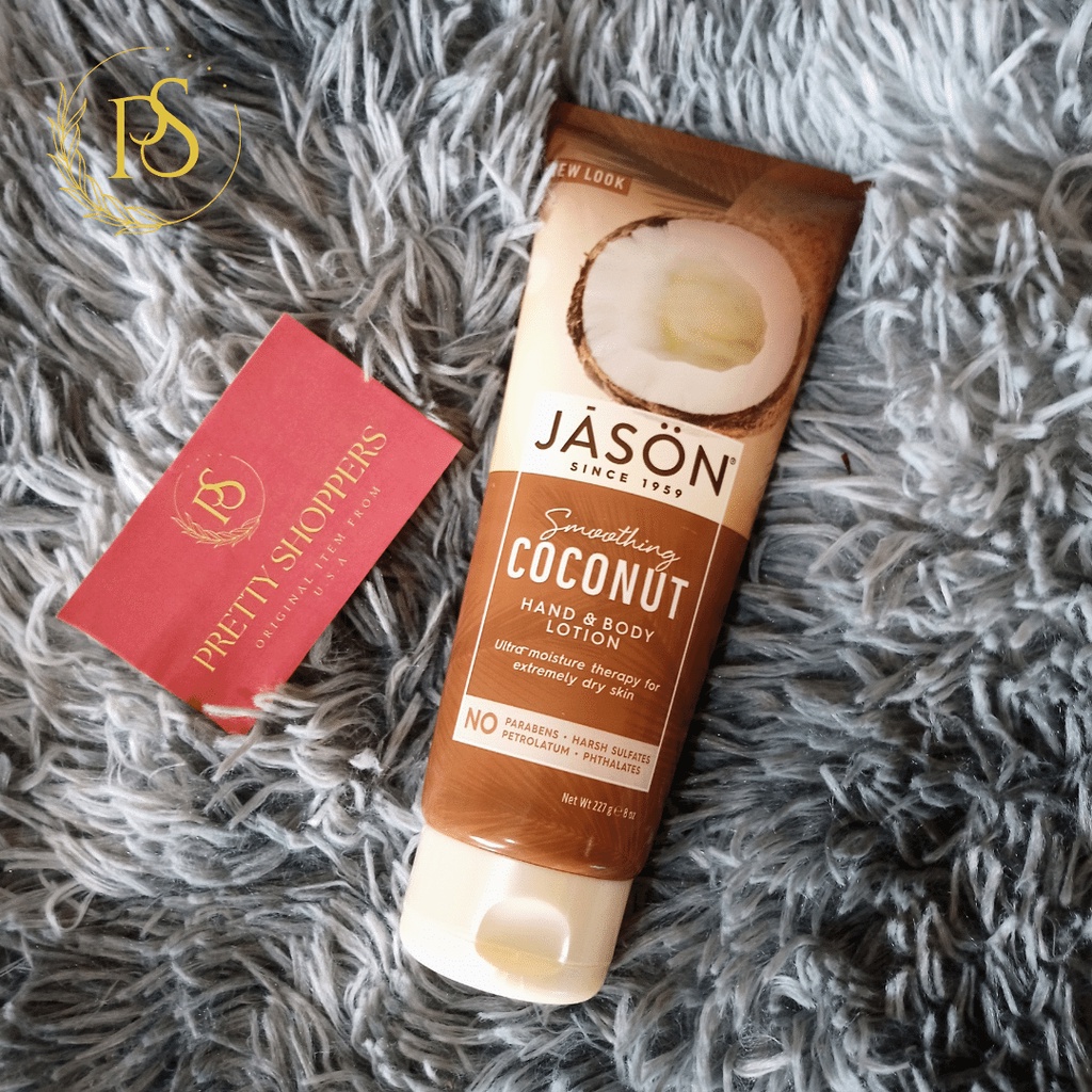 JASON Smoothing Coconut Hand & Body Lotion 8oz (227g) | Shopee Philippines