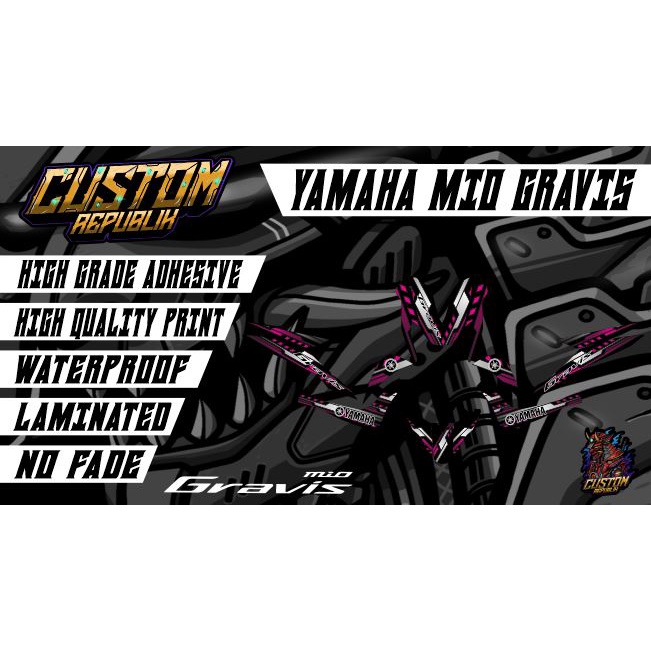 Yamaha Mio Gravis Stripe Decals Set | Shopee Philippines