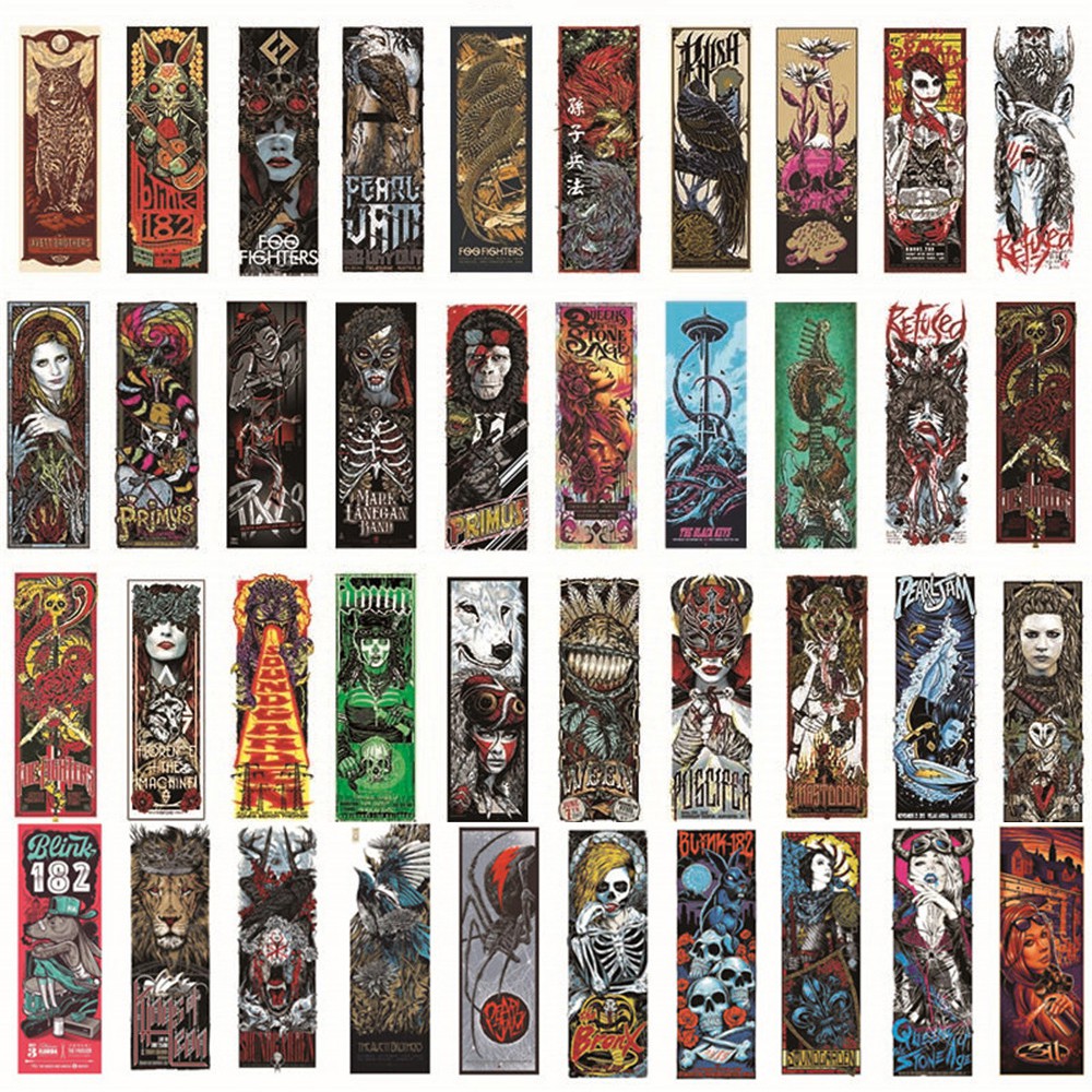 30pcs Rock Gothic Goth Punk Sticker For Stationery Notebooks Laptop ...