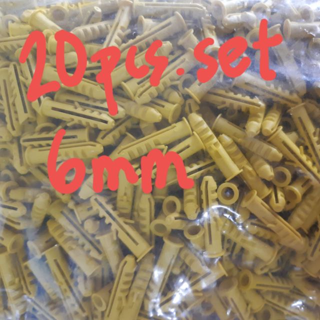 Plastic Tox 6mm / 8mm (20 pcs.) PVC Toks | Shopee Philippines