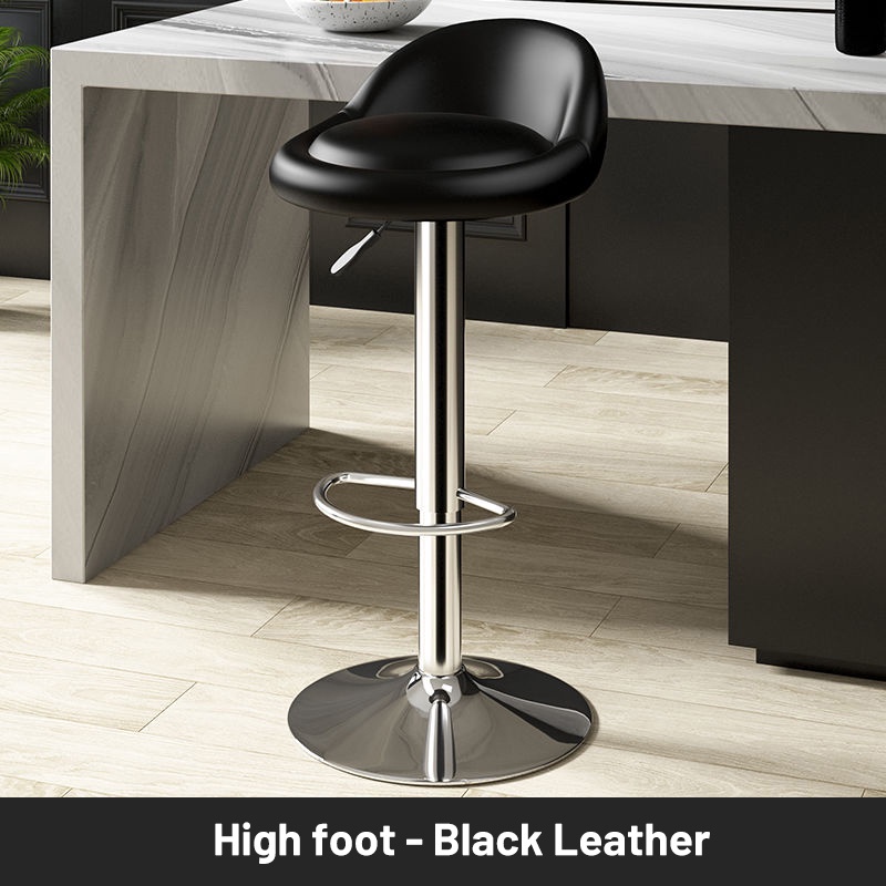 Nordic bar stool Bar chair backrest swivel chair modern minimalist cash ...