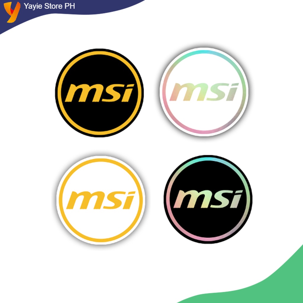 MSI logo vinyl sticker for computer case fan | Shopee Philippines