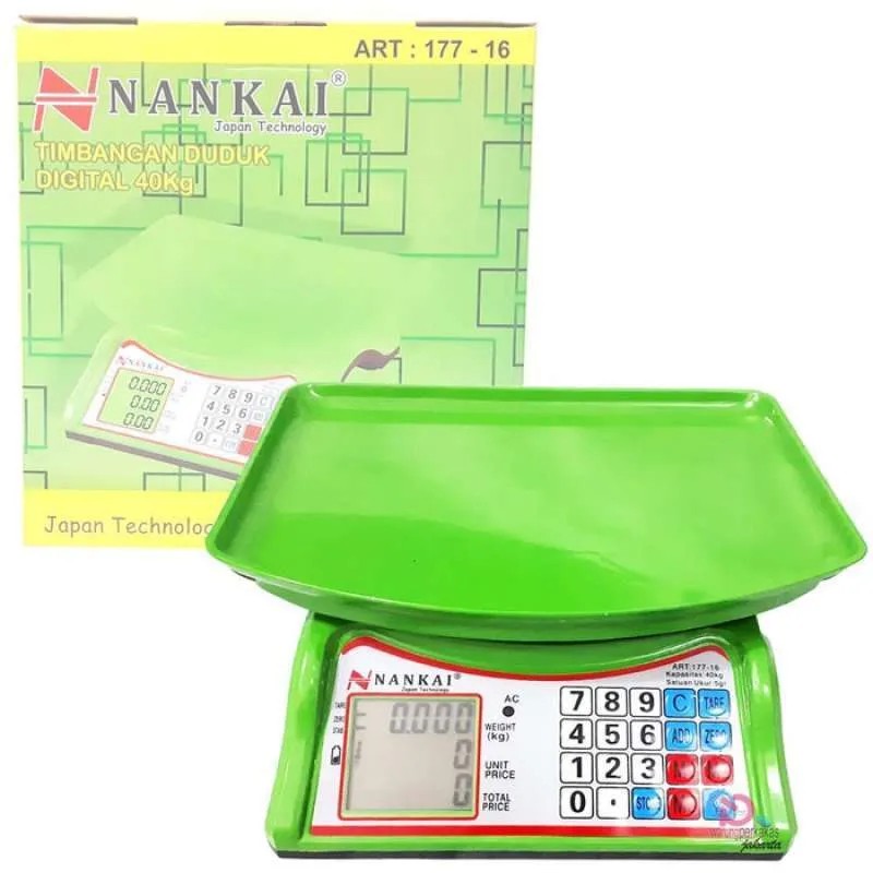 40kg Digital Sitting Scales Fruit Scales 40Kg PVC NANKAI | Shopee ...